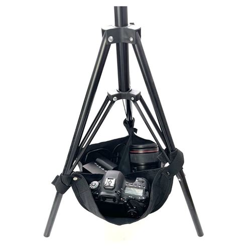 3개의 초대형 포켓이 있는 Knchy 삼각대 스탠드 스톤 백 조절 가능한 스틱 스트랩이 있는 삼각대 샌드백 티몬