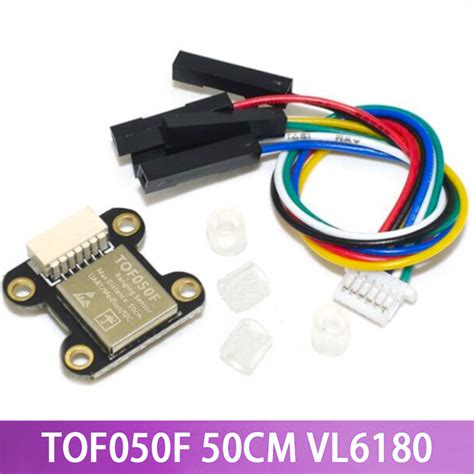 vl6180 time of flight tof 50cm laser ranging built in mcu algorithm i2c uart modbus tof050f