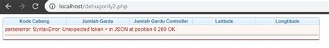 Json Jqgrid Error When Connecting To Mysql On Windows 10but In 7 It