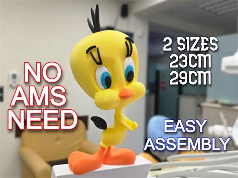 Looney Tunes Tweety Bird No Ams Easy To Assembly By Kosvel Makerworld Download Free 3d Models