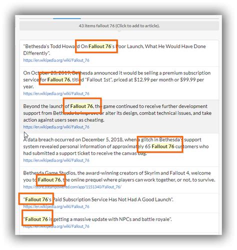 Article Word Highlighting Article Insights