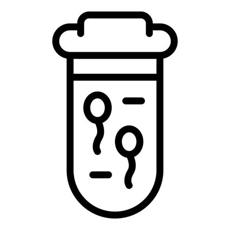 Premium Vector Fertility Test Tube Icon Outline Vector Positive