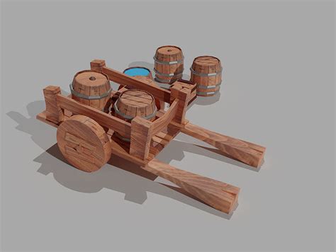 3d Model Low Poly Wooden Game Assets Vr Ar Low Poly Cgtrader
