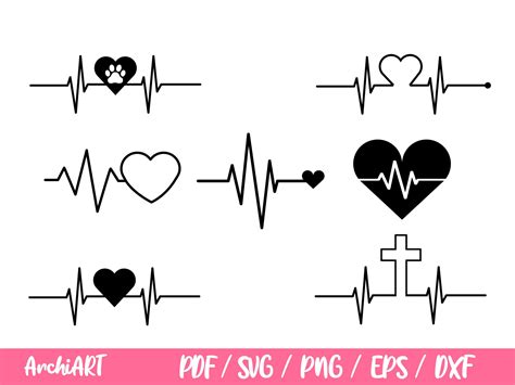 Heart Beat Svg Bundle Heart Beat Svg Heartbeat Svg Medical Clipart