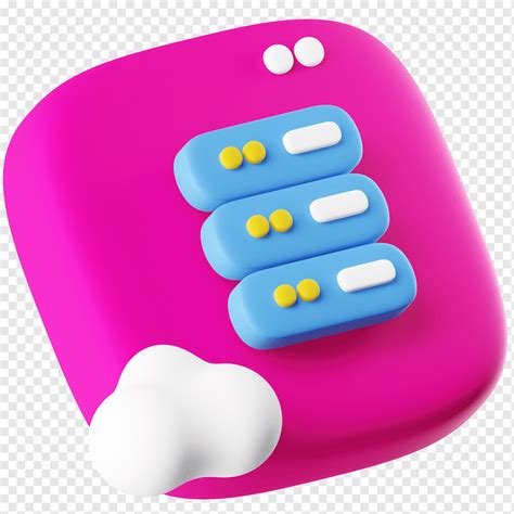 Web Hosting Server Database Network Hosting Internet 3d Icon Png