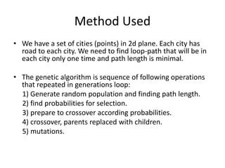 Travelling Salesman Problem Using Genetic Algorithms PPTX