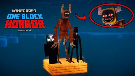 I Added Every Horror Mod To One Block Minecraft Part 4 Youtube