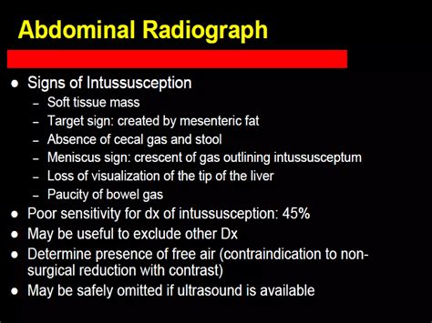 Presentation1pptx Radiological Imaging Of Intusussception Pptx