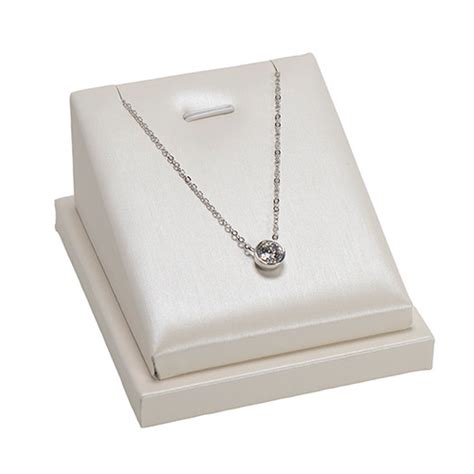 Pendant Display With Ivory Brushed Leatherette Dz905 Jpb Jewelry Box