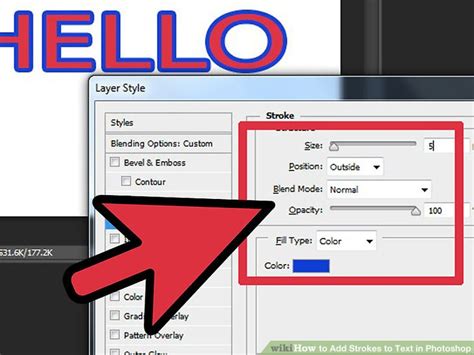How To Add Strokes To Text In Photoshop 6 Steps With Pictures