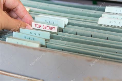 File Folders In A Filing Cabinet Stock Photo Jat