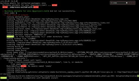 ModuleNotFoundError No Module Named Cmake During Pip Install E Issue Onnx Onnx