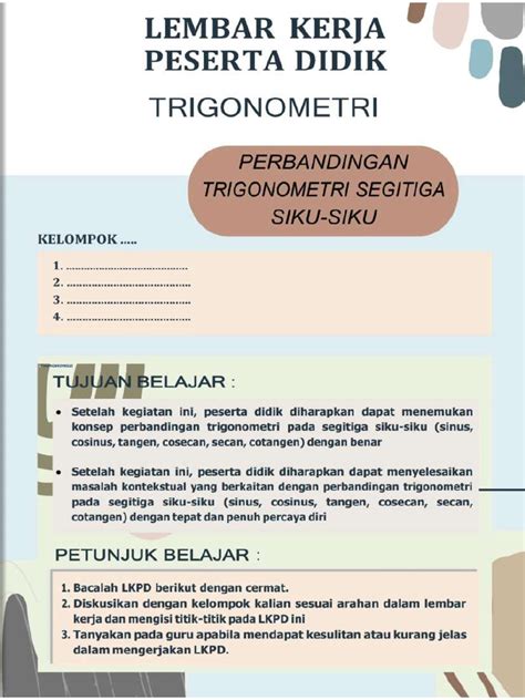 Lkpd Trigonometri Pdf