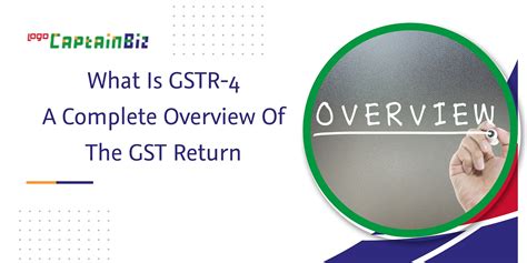 Gstr 4 Understanding The Complete Gst Return Overview