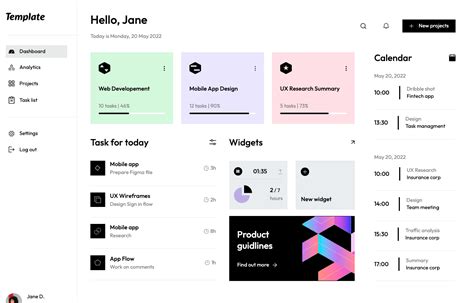 Responsive Dashboard Free Webflow Component