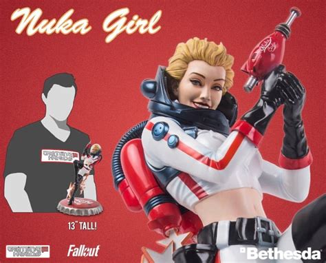 Fallout Nuka Cola Girl Gets New Gaming Heads Statue