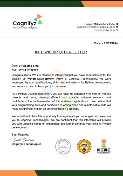 Poojitha Sree On Linkedin Congnifyztech Pythondevelopment