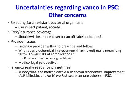 Vancomycin In Psc The Countercon Perspective Ppt Download