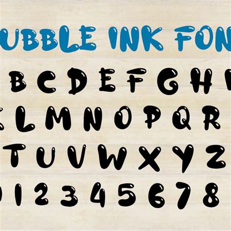 Bubble Block Font Svg Etsy
