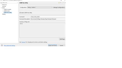 Ccstms320f280040 Hex Utility Is Missing And The Out File Can Not Be Produce Code Composer