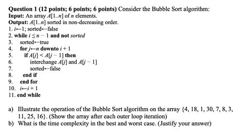 Solved Question 1 12 Points 6 Points 6 Points Consider