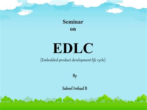 EDLC EMBEDDED PRODUCT DEVELOPMENT LIFE CYCLE PPTX