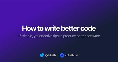 How To Write Better Code Rprogramming
