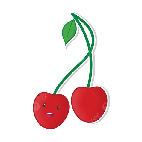 귀여운 체리 스티커 벡터 일러스트 레이 션 체리 붉은 앵두 과일 Png 일러스트 및 벡터 에 대한 무료 다운로드 Pngtree