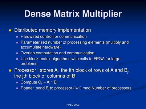 Ppt Linear Algebra Processor Using Fpga Powerpoint Presentation Free Download Id452842