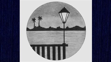 Easy Drawing Of Landscape Scenery