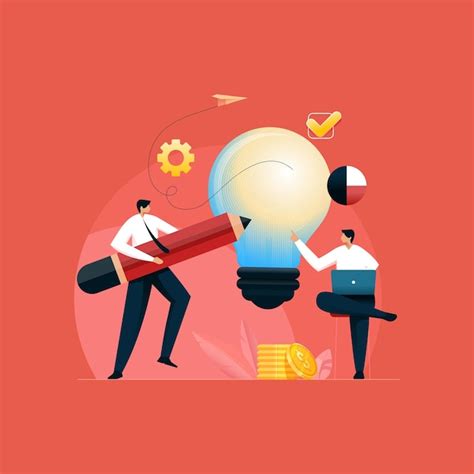 Premium Vector Business Creative Idea Sharing With Team Illustration Sharing Innovative