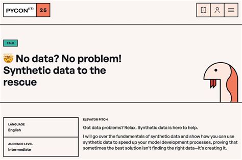 🧑‍🏫 Awesome My Talk For Pycon Italy 2025 Got Accepted Got Data… David Berenstein