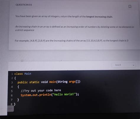 Solved You Have Been Given An Array Of Integers Return The