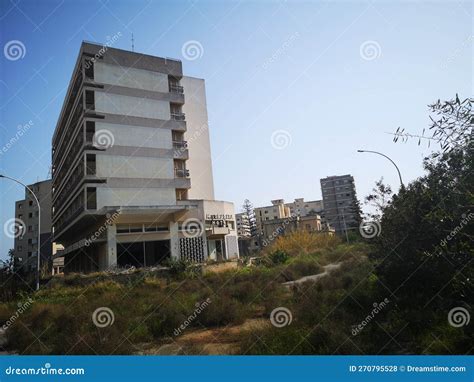 Un Controlled Buffer Zone Of The City Of Famagusta Editorial Stock