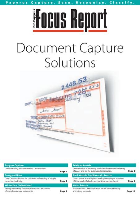 Isis Papyrus Document Capture Solutions Pdf