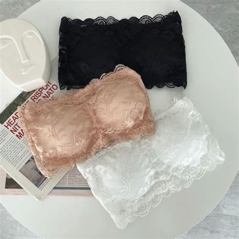 끈없는브라 레이스 튜브탑 브라 브라탑튜브탑 슬리브리스 오프숄더브라 패드 탈부착가능 에이블리