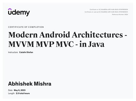 Abhishek Mishra On Linkedin Udemy Course Completion Certificate