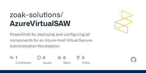 Github Zoak Solutionsazurevirtualsaw Powershell For Deploying And Configuring All Components
