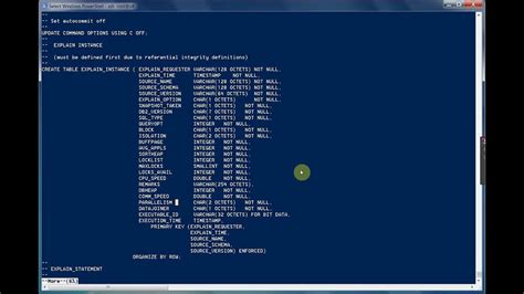 How To Create Explain Tables In Db2 Youtube