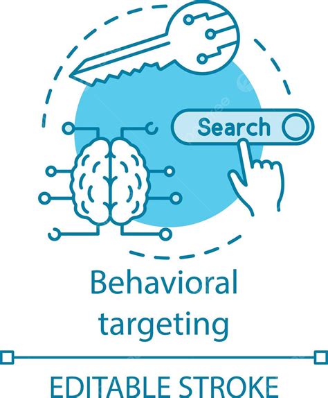 Turquoise Icon For Behavioral Targeting And Analytics In Marketing
