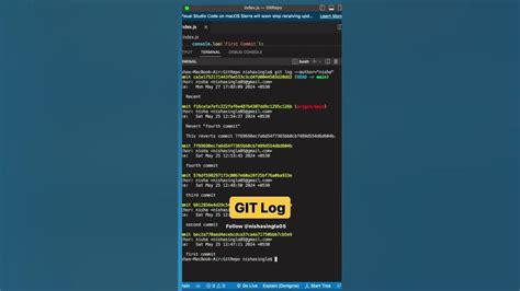 Git Log Command Nishasingla Youtube