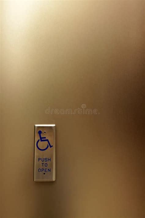 Push To Open Button Stock Photo Image Of Gender Blue 33017218