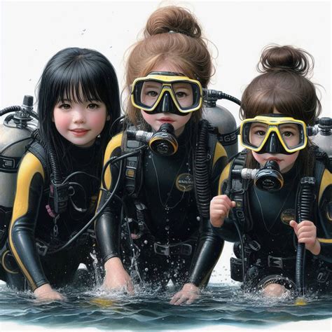 Cute Scuba Girls By Myart70 On Deviantart