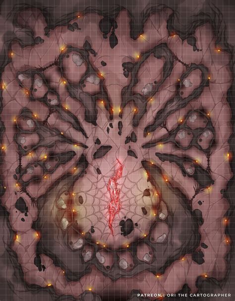 Arachne S Underground Prison 39x50 Battlemap Is Available On Patreon