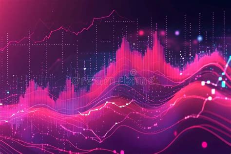 Vibrant Digital Art Displaying Dynamic Data Trends And Analytics Visualization Generative Ai
