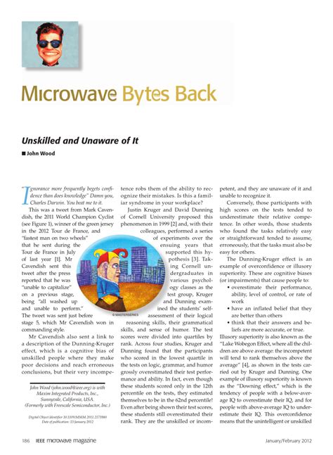 Pdf Unskilled And Unaware Of It Microwave Bytes Back