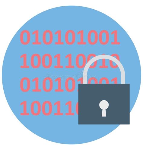 Binary Code Color Isolated Vector Icon That Easily Can Be Modified And