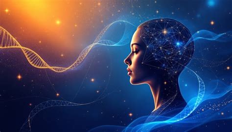 Free Cosmic Human Evolution Image Woman Profile Consciousness