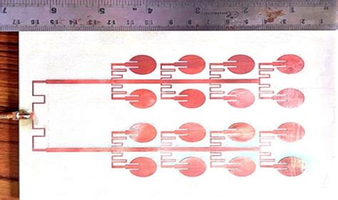 Top View Of Inset Feed Circular Patch Antenna Array Download Scientific Diagram