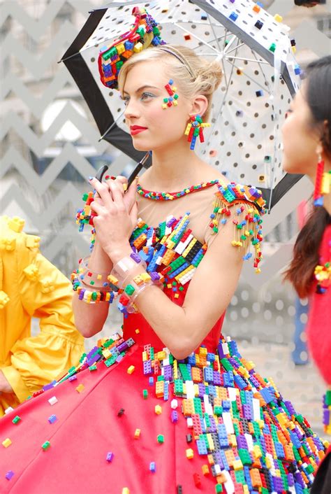 Cycle In Heels The Lego Dress For The Fashion Week
